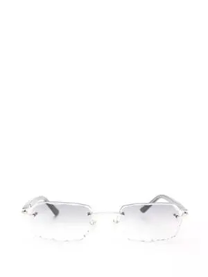 Cartier Mosaic Rimless Sunglasses - Silver