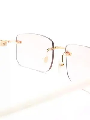 Cartier Rimless Diamond-cut Sunglasses