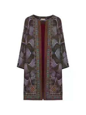 PIERRE-LOUIS MASCIA Geometric-print Kimono