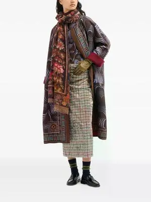 PIERRE-LOUIS MASCIA Geometric-print Kimono