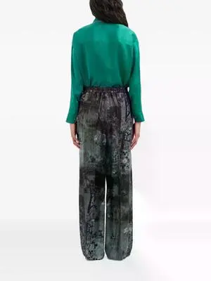 Pierre-louis Mascia Black Wash Pants For Women