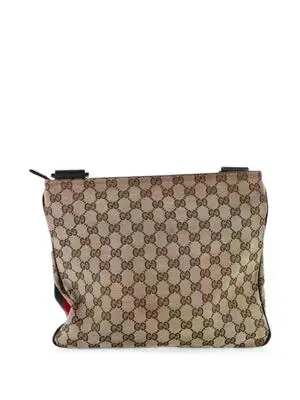 Gucci Monogram Gg Canvas Medium Cross Body Messenger Bag