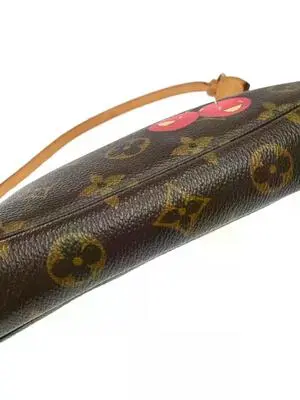 LOUIS VUITTON X Takashi Murakami 2005 Monogram Cerises Pochette Accessoires Clutch Bag