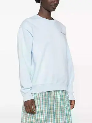 SPORTY & RICH Slogan-print Crew-neck Sweatshirt