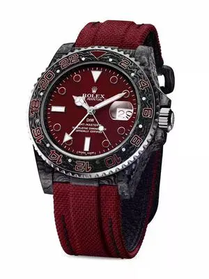 DIW (DESIGNA INDIVIDUAL WATCHES) Pre-owned Customised Gmt Q Project 40mm - Red