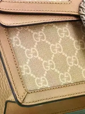 Gucci Dionysus Bag Gg Coated Canvas With Leather Small Shoulder Bag