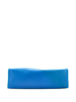 Hermès Herbag Zip Berline Vache Canvas And Leather 31 Shoulder Bag - Blue