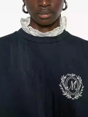 Maje Logo-embroidered Sweatshirt
