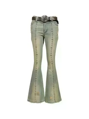 MARKGONG Stud-embellished Flare Jeans