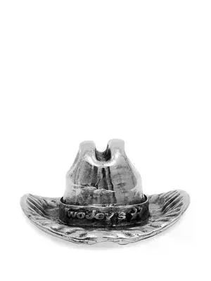 TWOJEYS Cowboy Hat-shape Ashtray - Silver