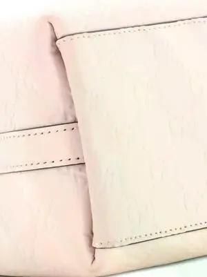 Gucci Gg Emblem Gg Embossed Leather Small Bucket Bag