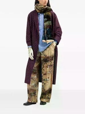 PIERRE-LOUIS MASCIA Geometric-pattern Dressing Gown