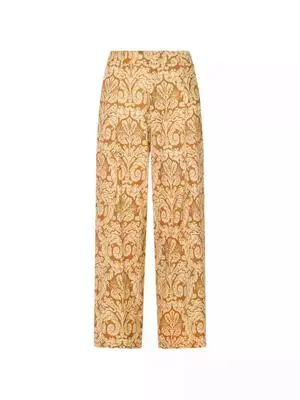 PIERRE-LOUIS MASCIA Damask-pattern Wool Trousers