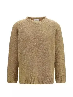 LANEUS Raglan-sleeve Bouclé Sweater - Neutrals