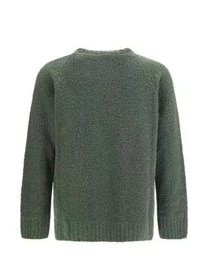 LANEUS Raglan-sleeve Bouclé Sweater