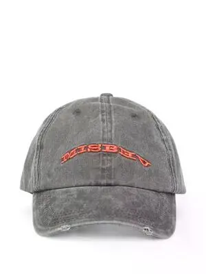 MISBHV Distressed Logo Baseball Cap - Grey