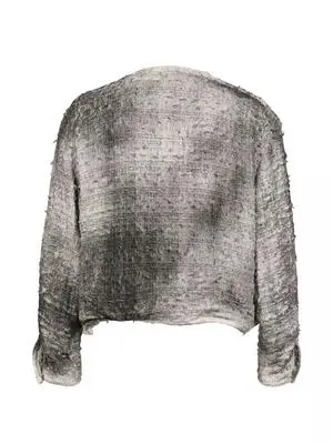 DOUBLET Distressed-effect Bouclé Jacket