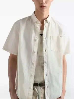 Prada Short-sleeved Chambray Shirt