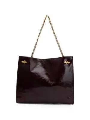 Versace Medusa Embellishment Chain-strap Tote Bag