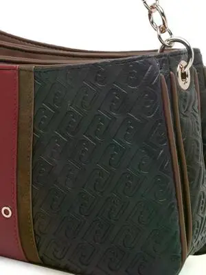 Liu Jo Monogram-embossed Panelled Shoulder Bag
