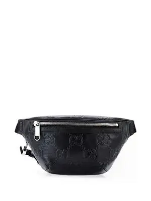 Gucci Gg Embossed Perforated Leather Small Belt Bag