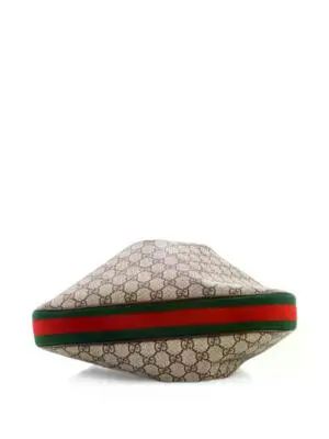 Gucci Attache Gg Coated Canvas Hobo Bag - Brown