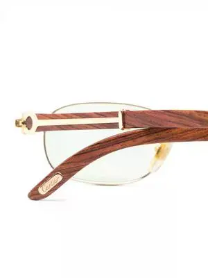 Cartier Camarat Rectangle-frame Sunglasses