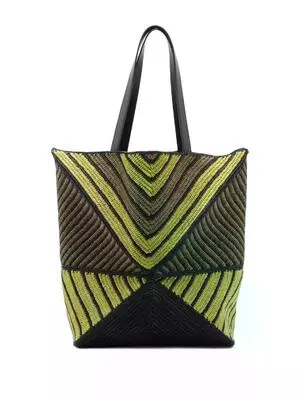 Loewe 2010-2026 Raffia Puzzle Fold Xl Tote Bag