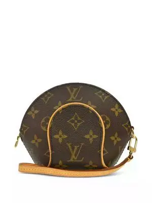 LOUIS VUITTON Monogram Canvas Mini Ellipse Clutch Bag - Brown