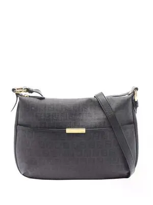 Fendi 2010-2026 Zucchino Crossbody Bag - Black