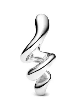 MARIA BLACK Coil Huggie Earrings - Silver