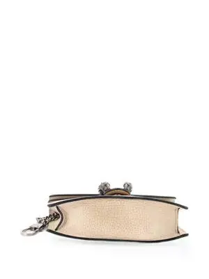 Gucci Dionysus Bag Leather Super Mini Clutch Bag - Neutrals