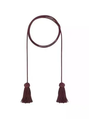 PIERRE-LOUIS MASCIA Tassel-accented Rope Belt - Brown