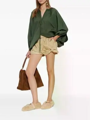 Kenzo Belted Pleated Shorts