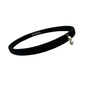 ANIDINA Nila Hair Ring Midnight - Black