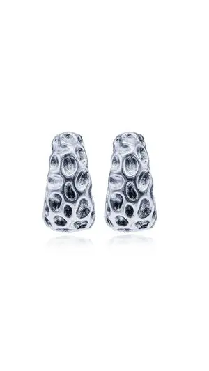 BAYEMEYC Marea Hoop Earrings - Silver