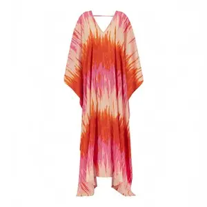 BELYED HANDCRAFT Darice – Crepe Silk Kaftan Belyed - Red