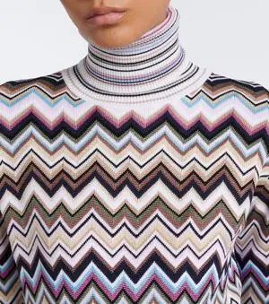 Missoni Zigzag Turtleneck Sweater