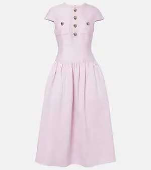 SELF-PORTRAIT Taffeta Midi Dress