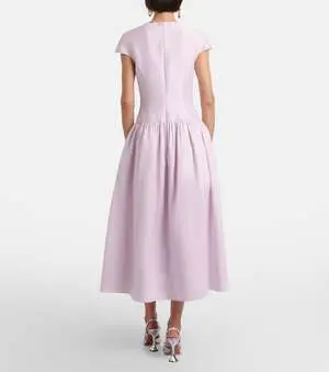 SELF-PORTRAIT Taffeta Midi Dress
