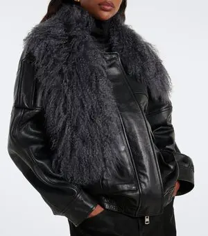YVES SALOMON Shearling Scarf