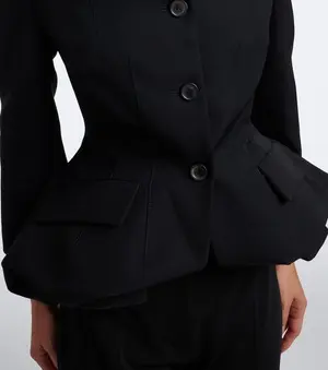 Magda Butrym Peplum Wool Blazer