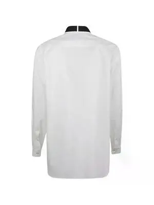 John Richmond Scarf-detail Bib-front Shirt