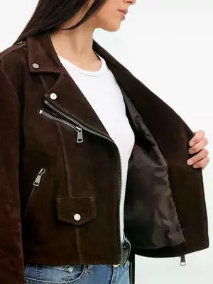 VICOLO Fringe-trimmed Biker Jacket