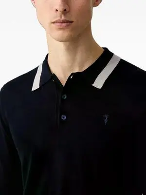 TRUSSARDI Contrast-collar Polo Shirt