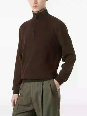 Loro Piana Roadster Quarter-zip Cashmere Sweater - Red