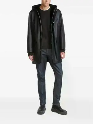 YVES SALOMON Hooded Shearling Coat