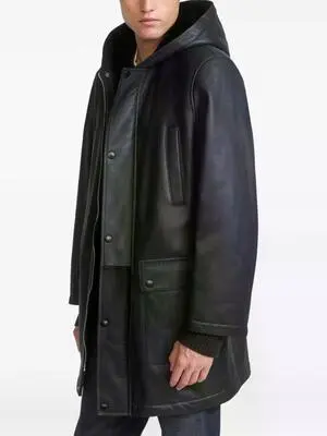 YVES SALOMON Hooded Shearling Coat