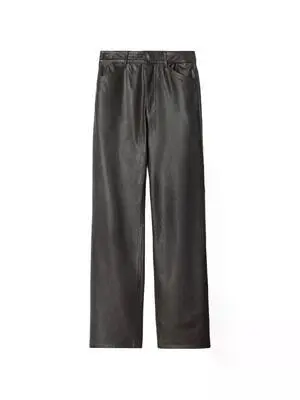LEMAIRE Glossy Leather Straight Pants