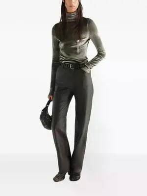 LEMAIRE Glossy Leather Straight Pants